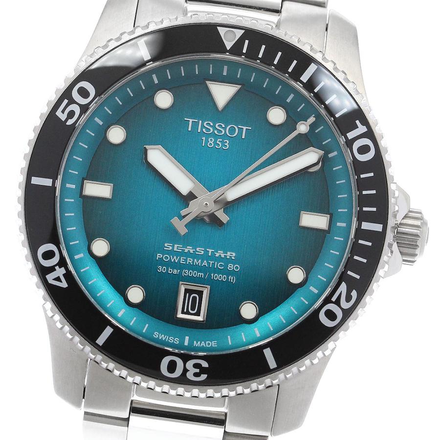 TISSOT ティソ T120.807.11.091.00 シースター1000 パワーマティック 80 40mm デイト 自動巻き メンズ 美品 _906579 : CLOSER Yahoo ...