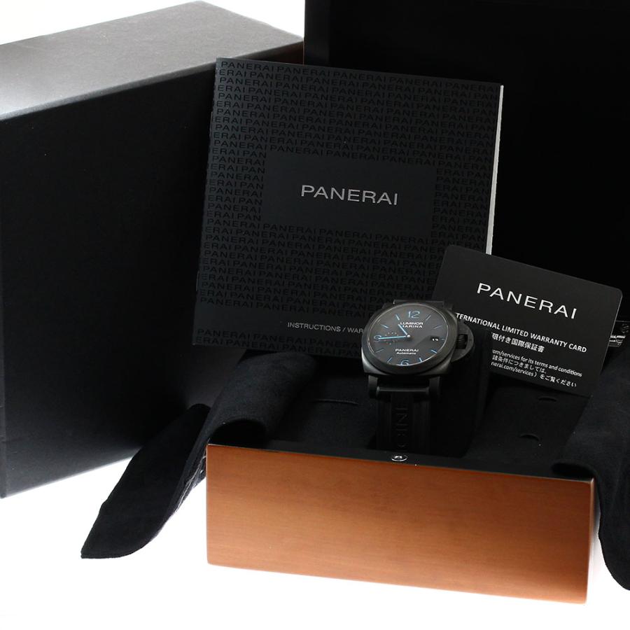 OFFICINE PANERAI パネライ PAM01661 ルミノール マリーナ カーボテック スモールセコンド デイト 自動巻き メンズ ...