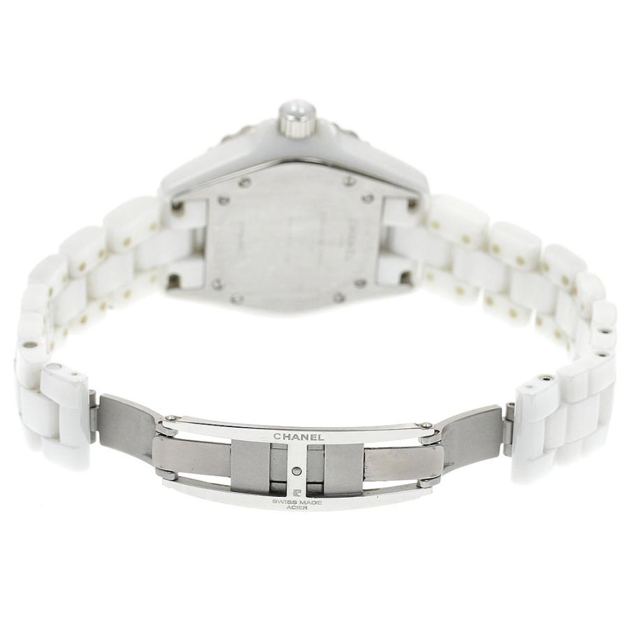CHANEL（シャネル） CHANEL H0968 J12 33mm 白セラミック アフターダイヤベゼル クォーツ レディース _910052 ...