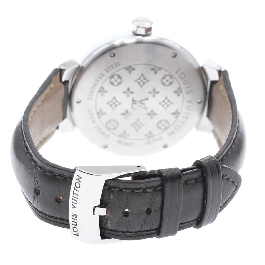 LOUIS VUITTON（ルイ・ヴィトン） LOUIS VUITTON Q1111 タンブール デイト クォーツ メンズ 箱・保証書付き ...