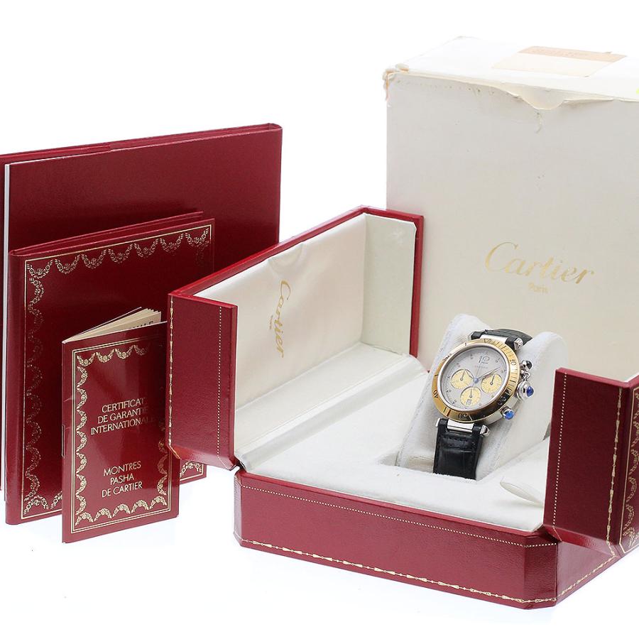 Cartier（カルティエ） CARTIER W31011H3 パシャ 38mm クロノグラフ YGベゼル クォーツ メンズ 箱・保証書付き ...