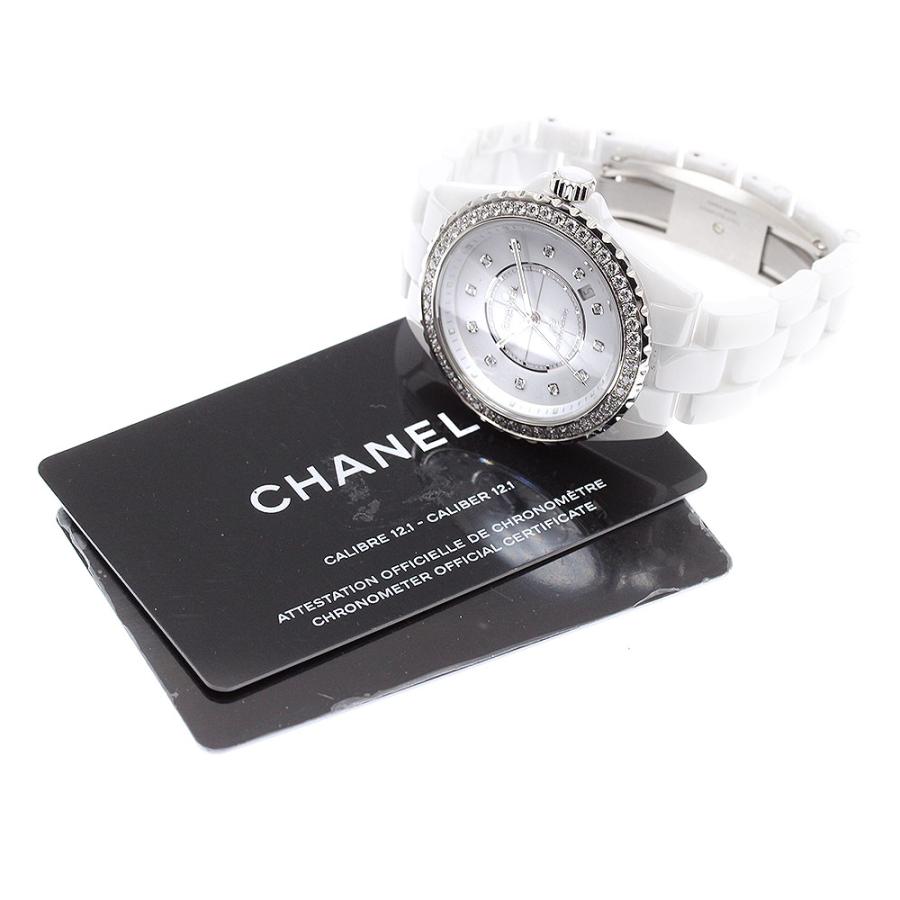 CHANEL（シャネル） CHANEL H7189 J12 12P ダイヤベゼル 自動巻き メンズ 良品 保証書付き_917685 ...