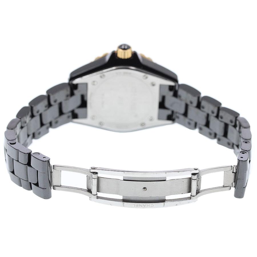 CHANEL（シャネル） CHANEL H2543 J12 33MM 黒セラミック 11Pダイヤモンド YGベゼル デイト クォーツ ...