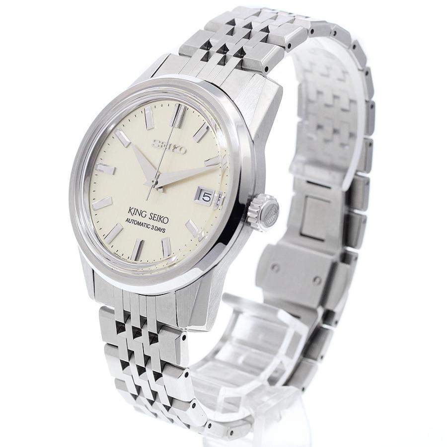 SEIKO セイコー SDKS015/6R55-00A0 キングセイコー 39MM 絹目模様 自動巻き メンズ 良品 箱・保証書付き ...