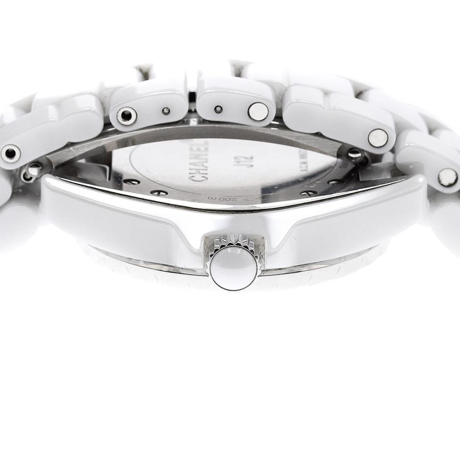 CHANEL（シャネル） CHANEL H2422 J12 33mm 白セラミック 8Pダイヤ クォーツ レディース 良品 保証書付き ...