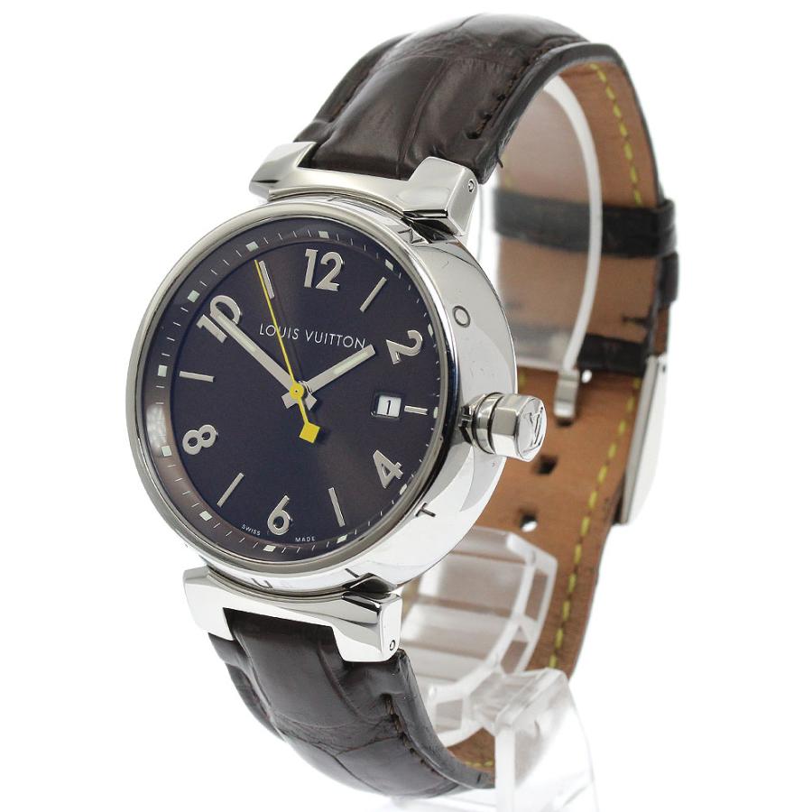 LOUIS VUITTON（ルイ・ヴィトン） LOUIS VUITTON Q1111 タンブール デイト クォーツ メンズ _923472 ...
