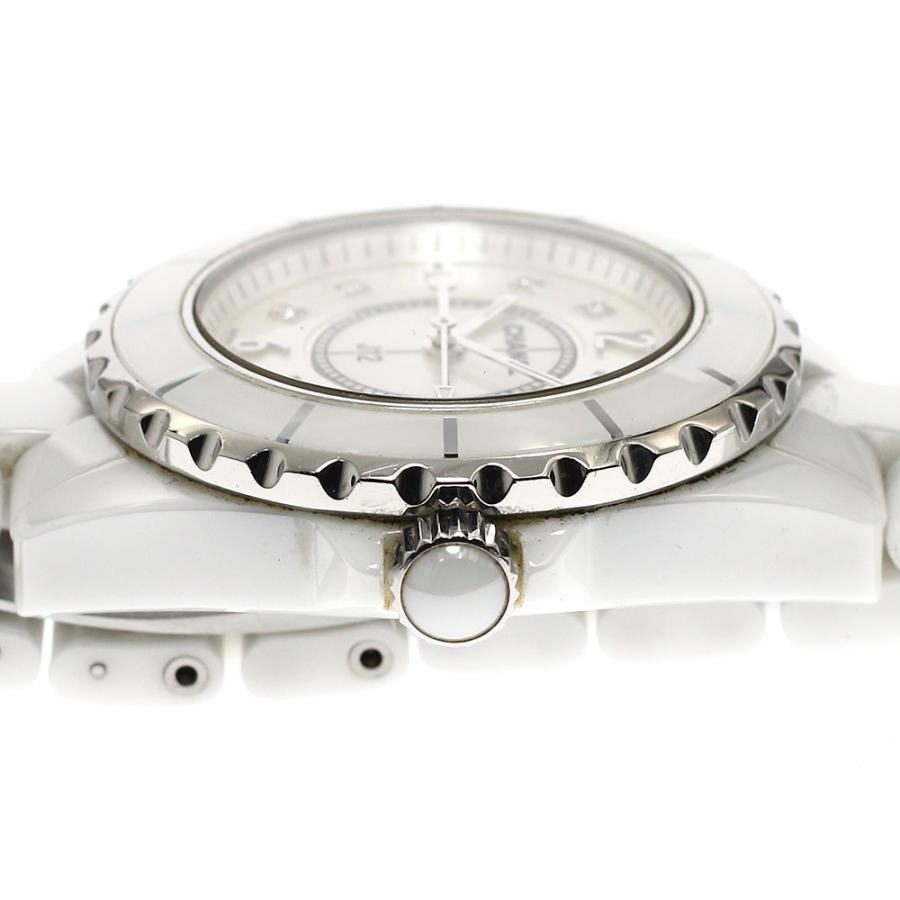 CHANEL（シャネル） CHANEL H2422 J12 33mm 白セラミック 8Pダイヤ クォーツ レディース _930133 ...