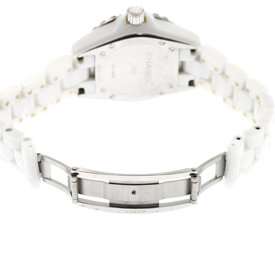 CHANEL（シャネル） CHANEL H2422 J12 33mm 白セラミック 8Pダイヤ クォーツ レディース _930133 ...