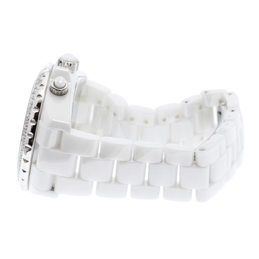 CHANEL（シャネル） CHANEL H2009 J12 白セラミック 9Pダイヤ クロノグラフ 自動巻き メンズ 良品 _930713 ...