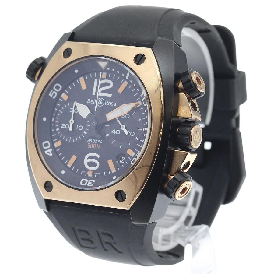 ベル&ロス Bell＆Ross BR02-94/BR02-CHR-BICOLOR マリーン クロノグラフ デイト 自動巻き メンズ 保証書付き ...
