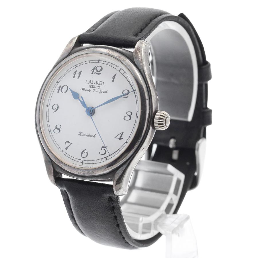 SEIKO（セイコー） SEIKO 4S24-0040 ローレル SV925 琺瑯文字盤 ヴィンテージ 手巻き メンズ _935715 ...