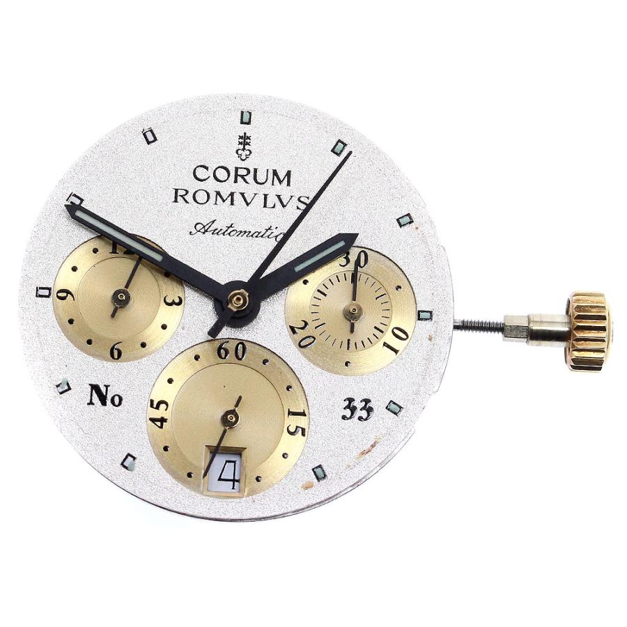 CORUM（コルム） ジャンク CORUM Cal.1185 ムーブメント クロノグラフ 自動巻き メンズ _I-172 : CLOSER ...