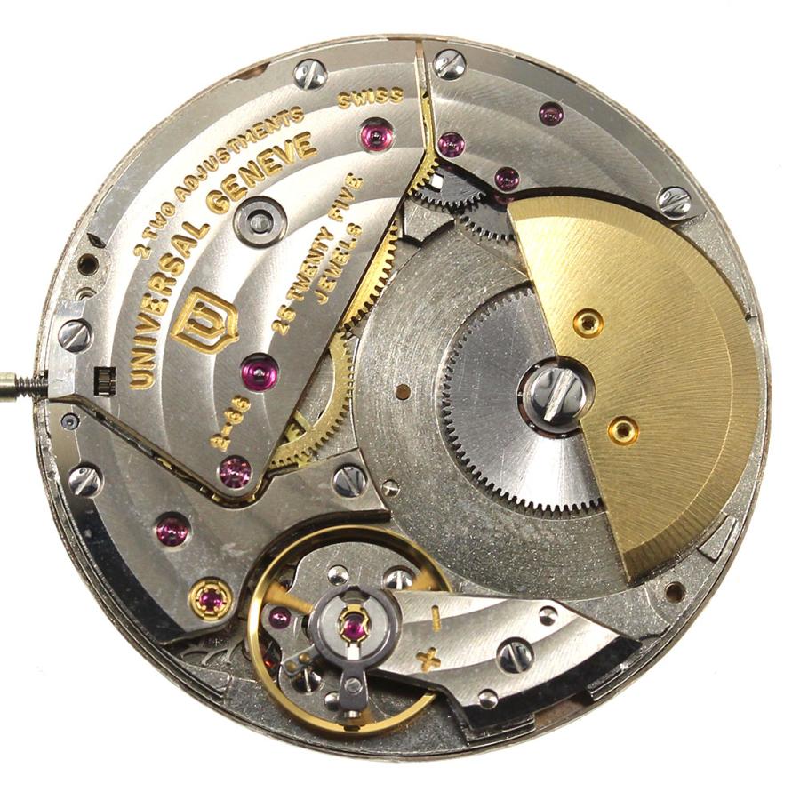 UNIVERSAL GENEVE ユニバーサルジュネーブ Universal Geneve ゴールデンシャドウ Cal.2-66 ムーブメント 自動巻き メンズ _V119 : CLOSER ...