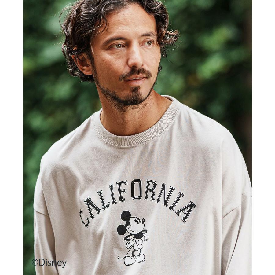 1minute 1second Mickey mouse - california print long sleeve cut sew : 1minute1second&77公式ストア ...