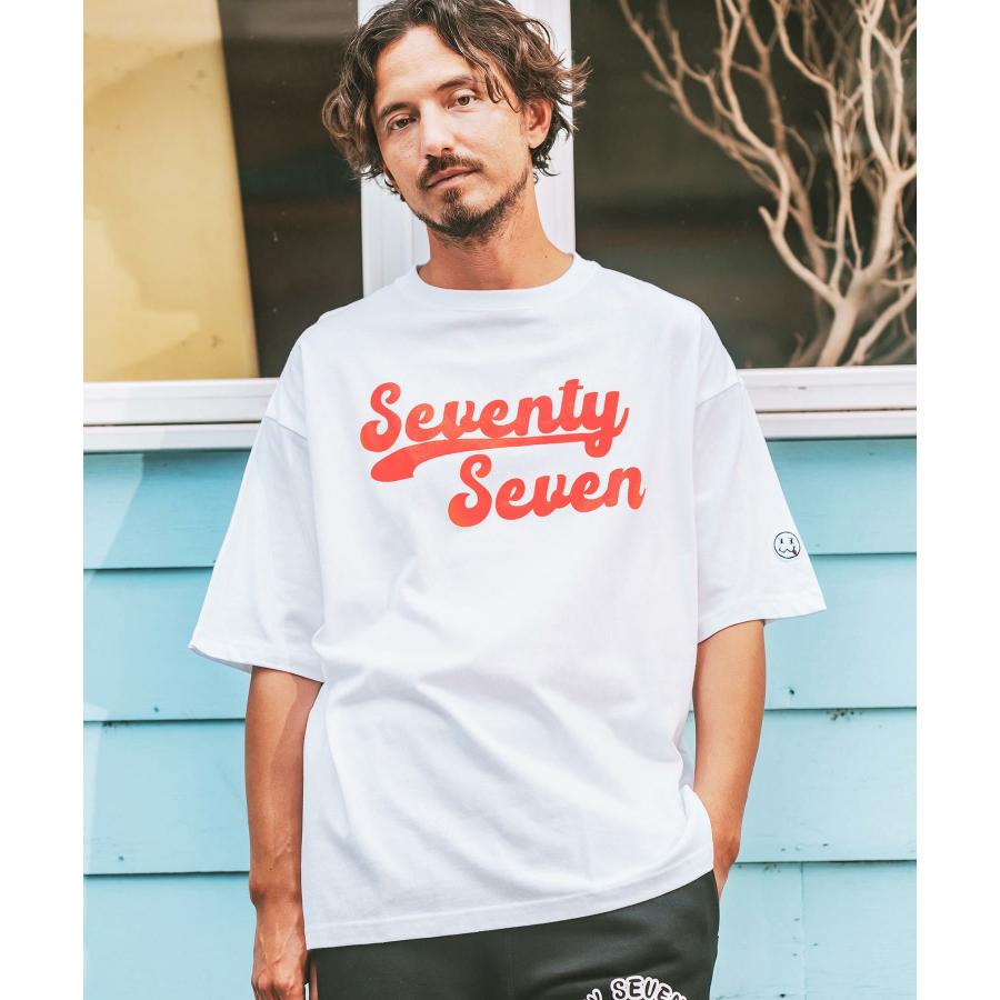 seventy seven middle onz over size S-S t-shirts（cursive 24W ...