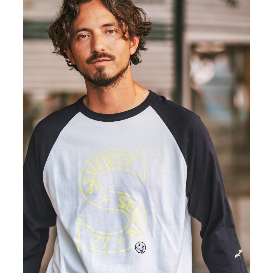 seventy seven middle onz raglan 3-4 sleeve t-shits (S) : 1minute1second&77公式ストア - 通販 - Yahoo!ショッピング