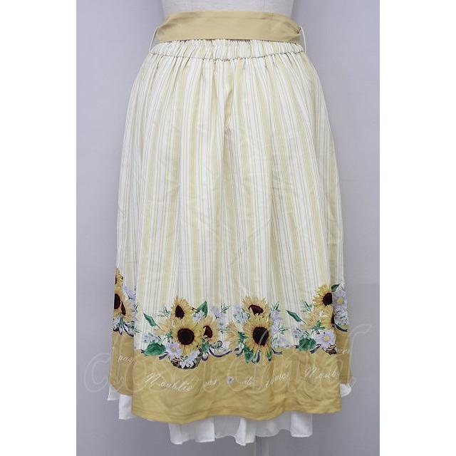 axes femme POETIQUE / ヒマワリブーケストライプスカート イエロー T-24-08-14-008-AX-SK-AS-ZT084 : closetchild ヤフーショップ ...