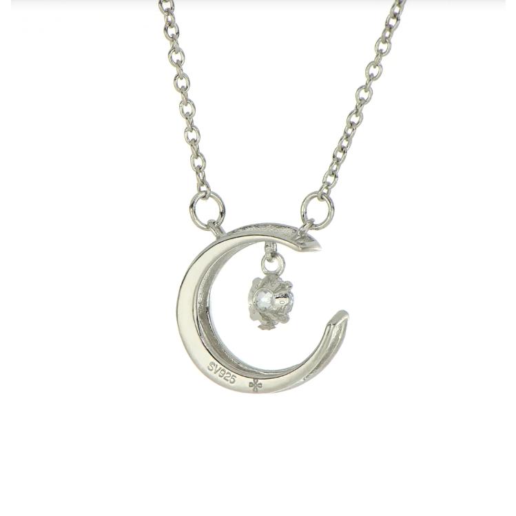 Crossfor New York NSP-007Y Christmas Collection 国内正規品 クロスフォーニューヨーク 星 月 ダンシングストーン イエロー ペンダント ...