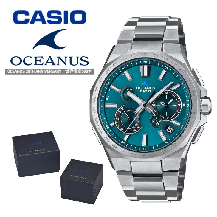 CASIO OCEANUS Classic Line 国内正規品 OCW-T6000SG-2AJR 20周年記念 500本限定 マルチバンド6タフソーラー モバイルリンク クロノグラフ カシオ ...