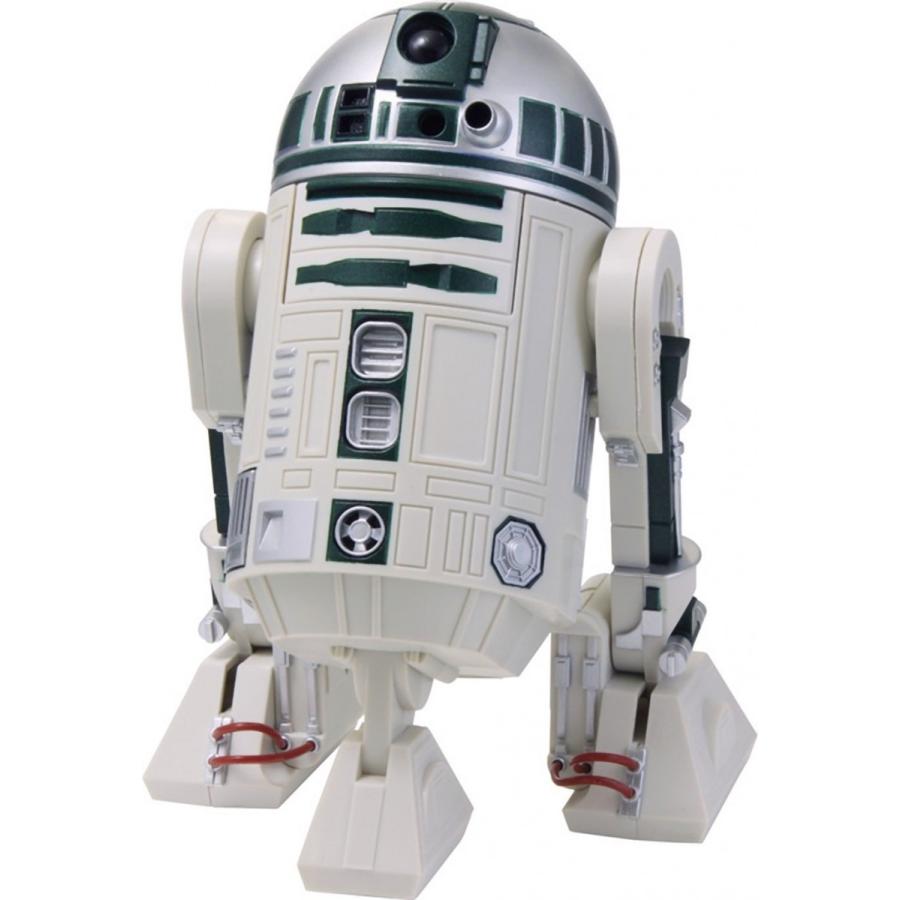 リズム時計 STAR WARS ( スターウォーズ ) R2-A6 音声 ・ アクション キャラクター 目覚し 時計 緑色 ...