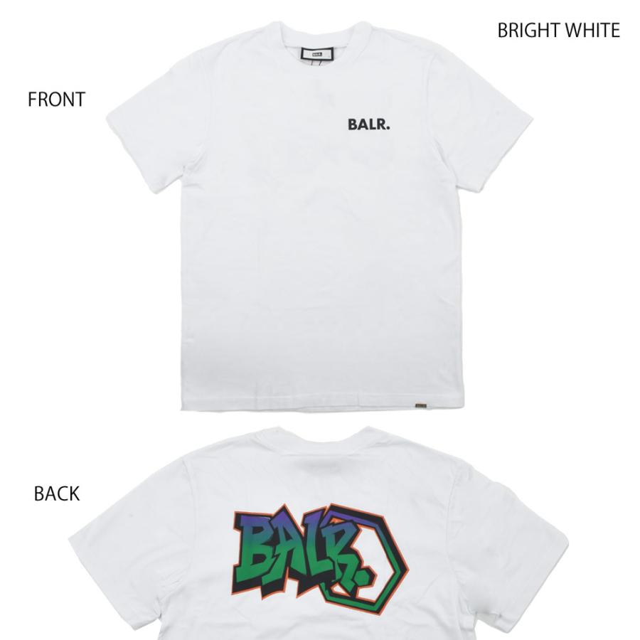 BALR. 【SALE】BALR. ボーラー Tシャツ メンズ クルーネックTシャツ カットソー 半袖 ブラック 黒 OLAF STRAIGHT GRAFFITI T-SHIRT【送料無料 ...