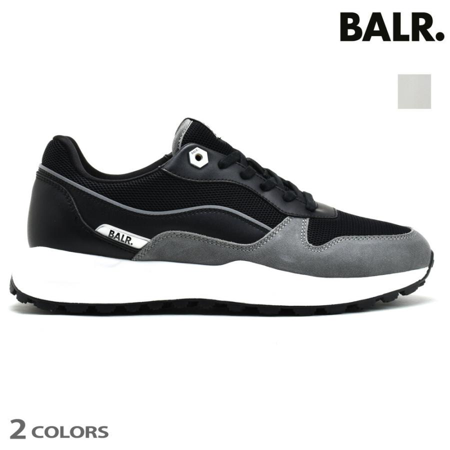 ボーラー スニーカー ランニングシューズ ブラック ホワイト 黒 白 RUNNER MULTI メンズ BALR. : balr ...