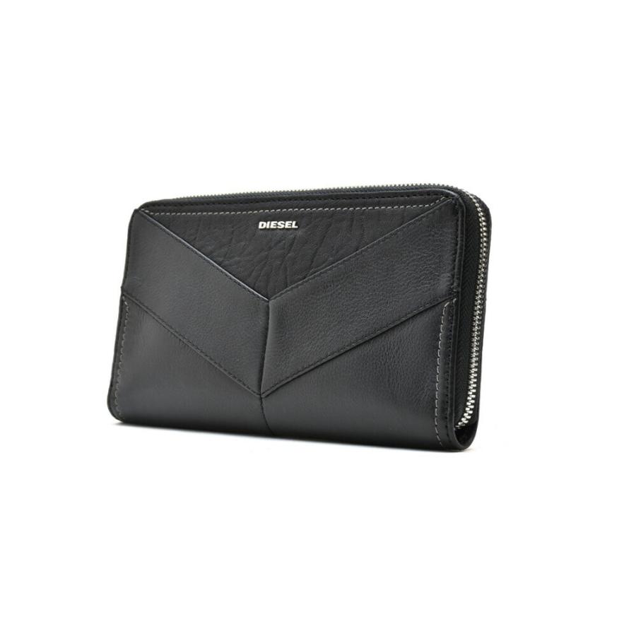 DIESEL ディーゼル X03687 P0804 WALLET T8013 BLACK ラウンドファスナー長財布 レザー ブラック メンズ : クラウドシューカンパニーYahoo!店 ...