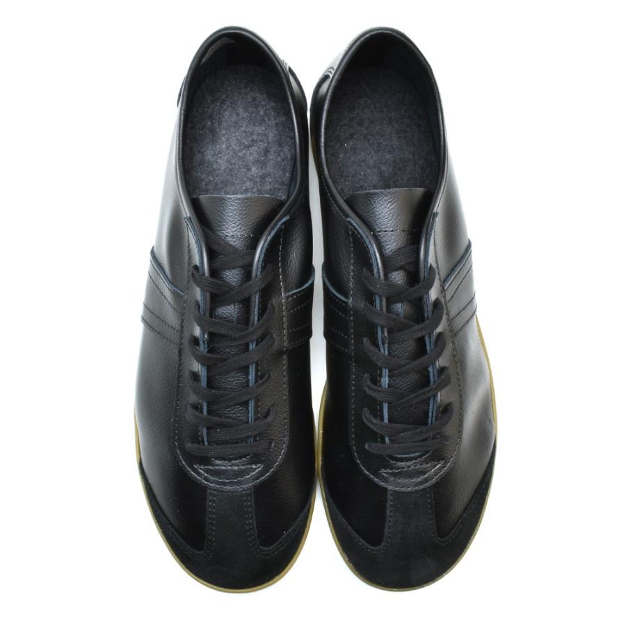 ジャーマントレーナー 1183-80 BLACK トレーニングシューズ スニーカー ローカット ブラック 黒 メンズ ...