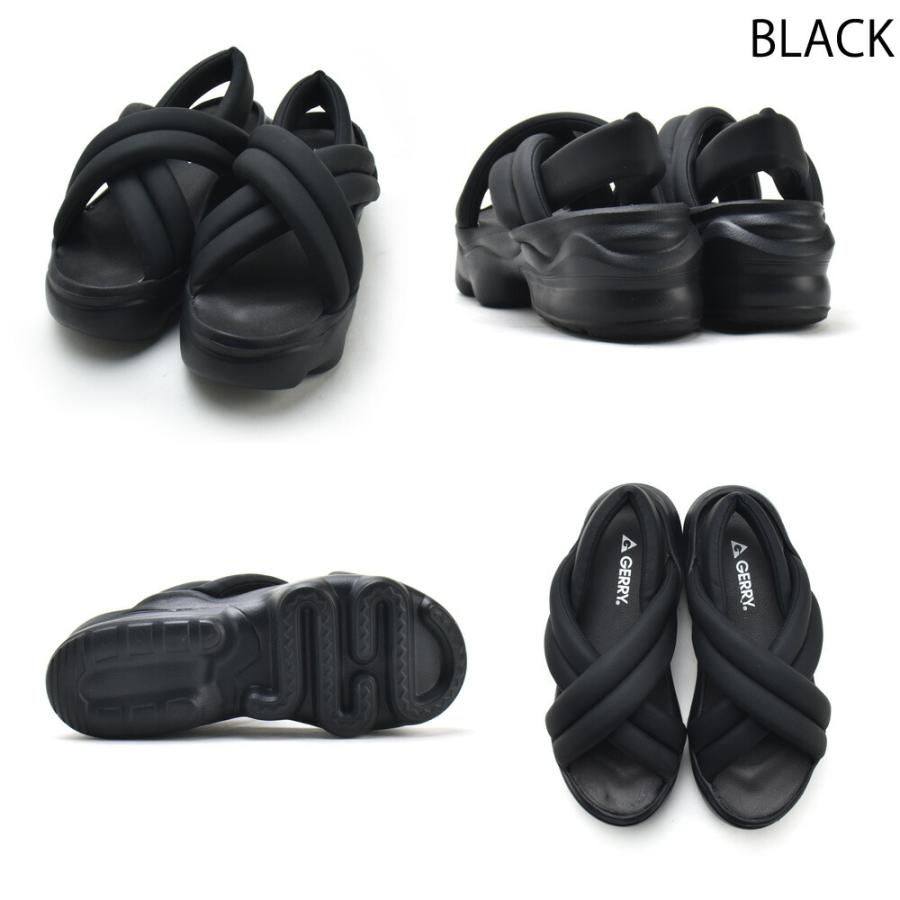 ジェリー GERRY レディース 厚底サンダル 軽量 ハイソールサンダル ブラック ホワイト GR-5591 : クラウドシューカンパニーYahoo!店 - 通販 - Yahoo!ショッピング