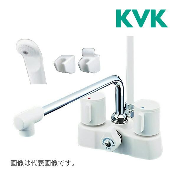 KVK 水栓金具【KF2008G3R3】デッキ形2ハンドルシャワー〔HB〕 : 家電と住設のイークローバー2号店 - 通販 - Yahoo!ショッピング