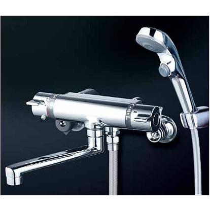 KVK 水栓金具【KF800WTR2S2】フルメッキワンストップシャワーヘッド付 サーモスタット式シャワー 240mmパイプ付 寒冷地用〔HB〕 : 家電と住設のイークローバー2号店 - 通販 ...