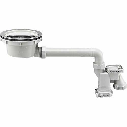 SANEI（水栓金具） 三栄水栓/SANEI【H6560S】流し台薄型トラップ〔FA〕 : 家電と住設のイークローバー2号店 - 通販 - Yahoo!ショッピング