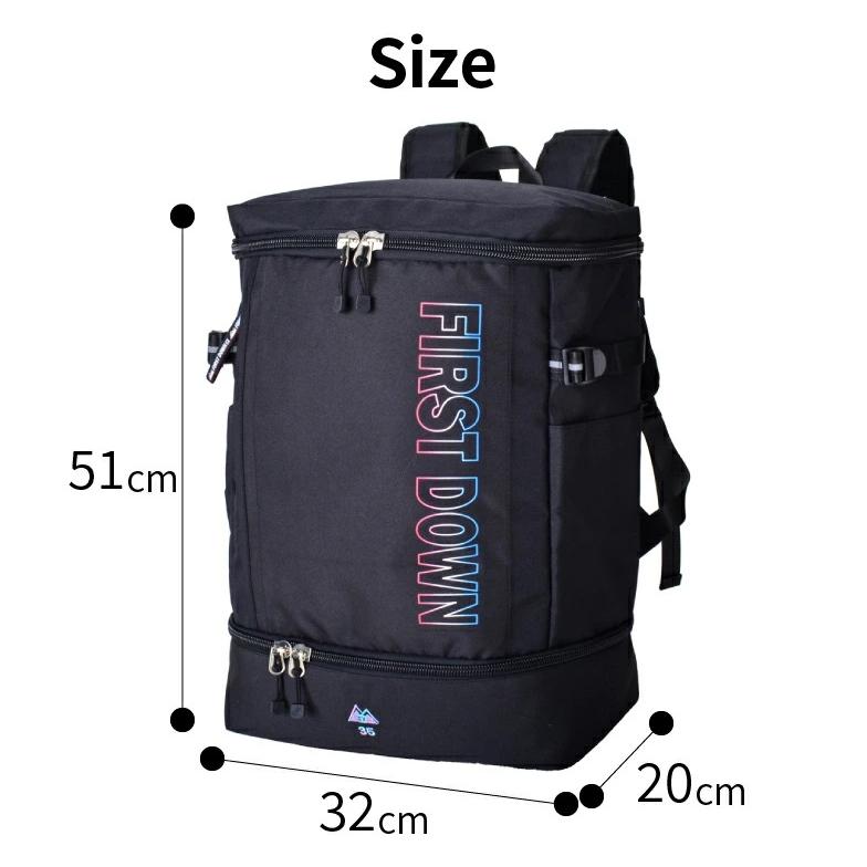 FIRST DOWN FIRSTDOWN ファーストダウン EX リュック A4 B4 A3 バックパック 33028 大型 大容量 2層仕様 PC収納 通学 軽量 はっ水 : アメ横 ...