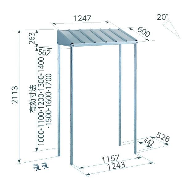 日晴金属 ‡‡‡日晴金属 【PC-RJ60】PCキヤッチャー 防雪屋根〔HF〕 : 家電と住設のイークローバー - 通販 - Yahoo!ショッピング