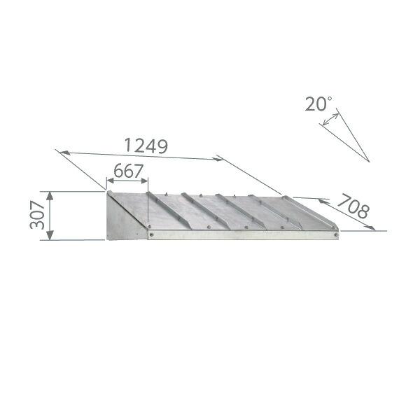 日晴金属 日晴金属 【PE-RJ60ST-O】goシリーズ PCキヤッチャー 強度アップ防雪屋根 PC-RJ60用 溶融亜鉛メッキ 受注生産 ...
