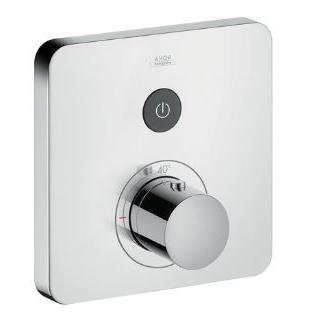 ハンスグローエ【36705000】アクサーチッテリオE シャワーセレクト埋込式サーモスタット混合水栓 1アウトレット (化粧部)〔EI ...