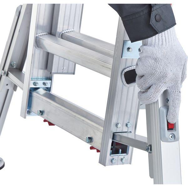 長谷川工業 ####Ξ長谷川工業 【LH3-90】3連はしご LH3 ラクノリ 脚部伸縮スタビライザー付 全長8.89〜9.11m 縮長3.9m 質量24.9kg : 家電と住設のイー ...