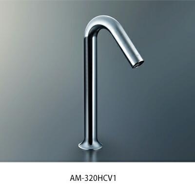 INAX ###INAX/LIXIL セット品番【L-2841/BW1+AM-320HCV1】円形洗面器 ベッセル式 自動水栓(ベッセル用ロングタイプ) AC100V仕様 壁給水・壁排水(P ...