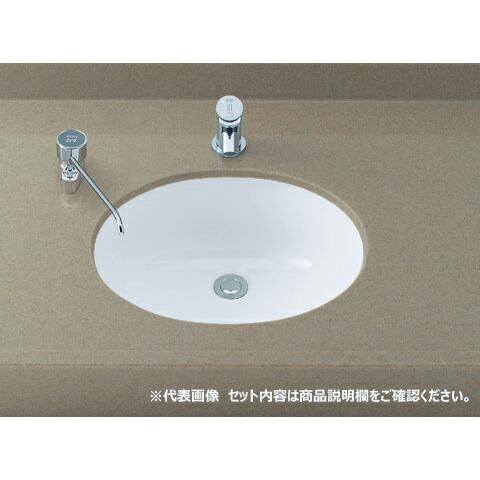 INAX INAX/LIXIL セット品番【L-2291/BW1+AM-300C】ピュアホワイト はめ込みだ円形洗面器 アンダーカウンター式 自動水栓 壁給水・床排水(Sトラップ) : 家電と ...