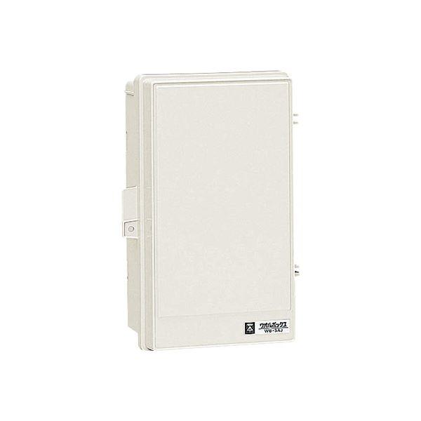 未来工業 【WB-3AOM】ミルキーホワイト ウオルボックス (プラスチック製防雨ボックス) 屋根無(タテ型) Aタイプ 350×235×150 木板ベース付 : 家電と住設のイークローバー ...