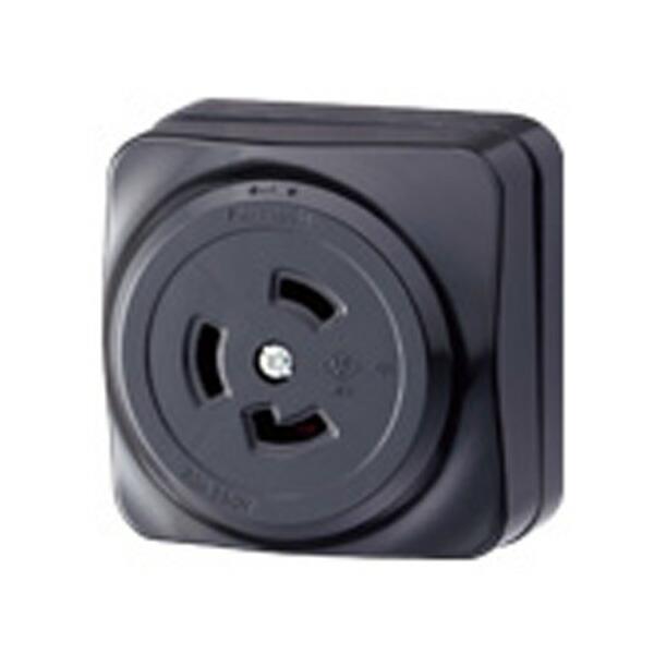 Panasonic パナソニック 配線器具【WK2330】引掛露出コンセント 接地2P(旧3P) 30A(L6ー30) 250V ブラック ...