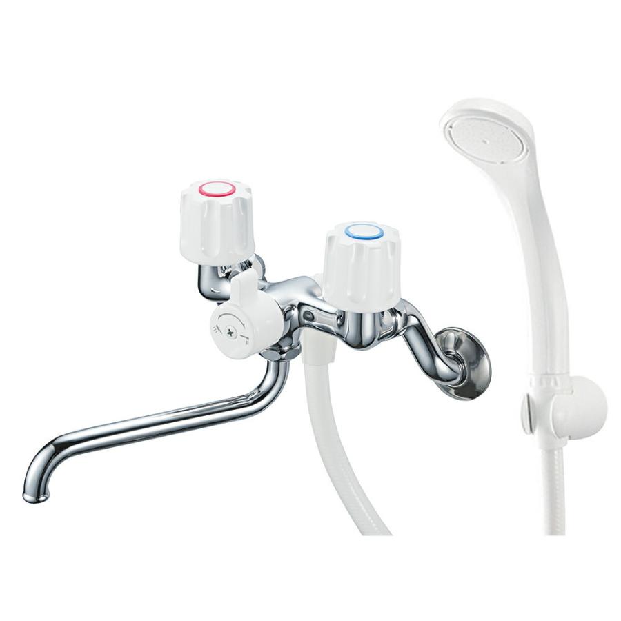 SANEI（水栓金具） π三栄水栓/SANEI 水栓金具【SK11-W-13】ツーバルブシャワー混合栓(共用形)〔FA〕 : 家電と住設のイークローバー - 通販 - Yahoo!ショッピング