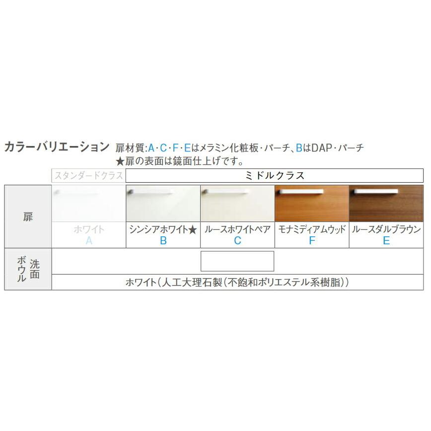 TOTO TOTO 洗面化粧台【LWPB075ANA2】ウォールキャビネット Vシリーズ 扉カラー：ミドルクラス 間口750mm〔JB〕 : 家電と住設のイークローバー - 通販 ...