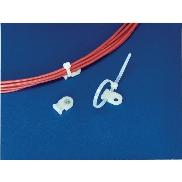 HellermannTyton Яヘラマンタイトン 【MB2 100個】乳白 タイマウント ビス止めタイプ 適用ビスM4 標準グレード 屋内使用 : 家電と住設のイークローバー - 通販 ...