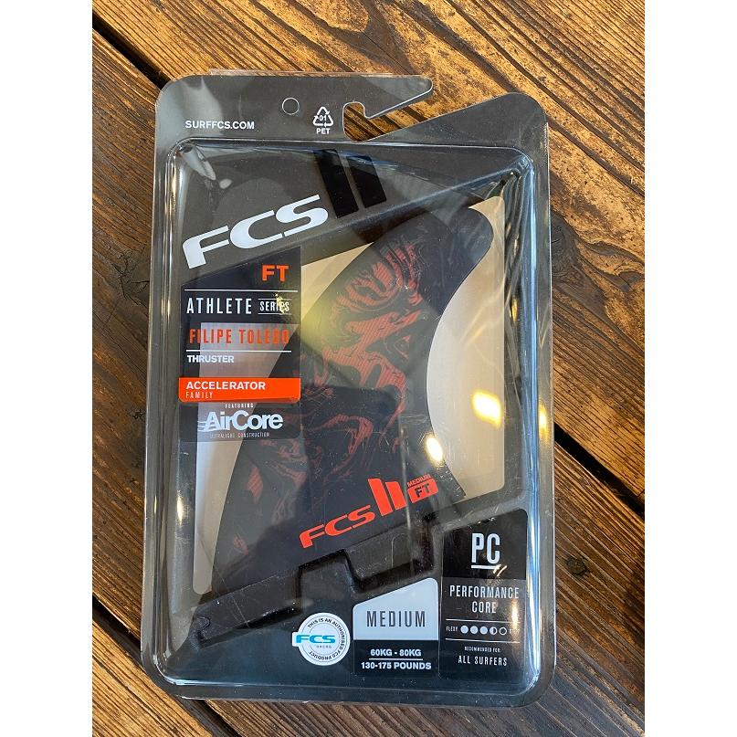 FCS 【FCSフィン】FCSII（エフシーエス2) FILIPE TOLEDO TRI FINS Medium Black/Red【送料無料 ...