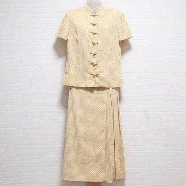 INGEBORG INGEBORG/インゲボルグ クリームドットチャイナブラウス&スカート【M】 : Club CANDY - 通販 - Yahoo!ショッピング