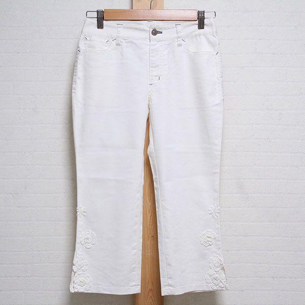 INGEBORG INGEBORG/インゲボルグ 白モチーフ使いストレッチパンツ【7号】 : Club CANDY - 通販 - Yahoo!ショッピング