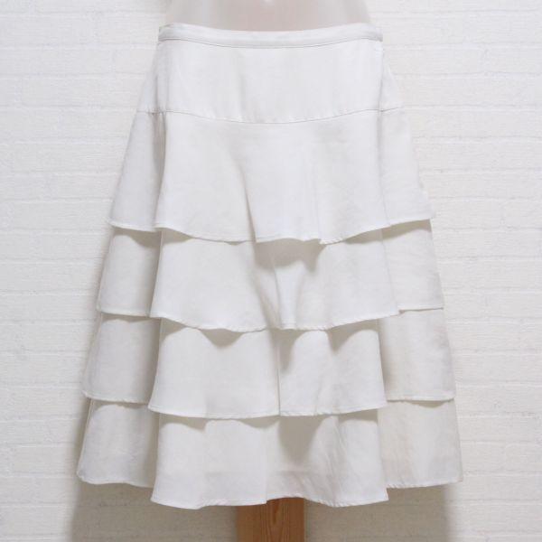 INGEBORG INGEBORG/インゲボルグ オフ白ポリ段々スカート【9号】 : Club CANDY - 通販 - Yahoo!ショッピング