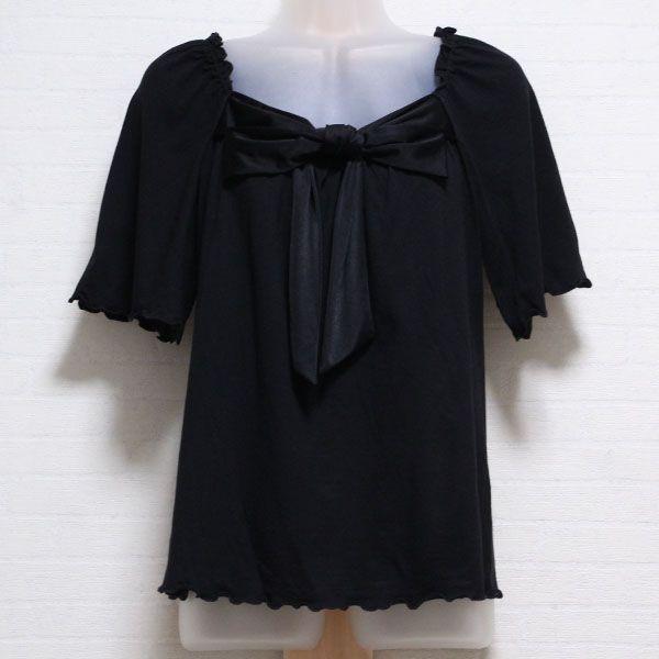 INGEBORG INGEBORG/インゲボルグ 黒リボン付きカットソー【9号】 : Club CANDY - 通販 - Yahoo!ショッピング