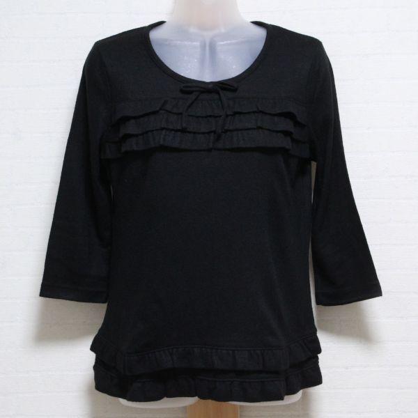 INGEBORG INGEBORG/インゲボルグ 黒段々フリルカットソー【9号】 : Club CANDY - 通販 - Yahoo!ショッピング